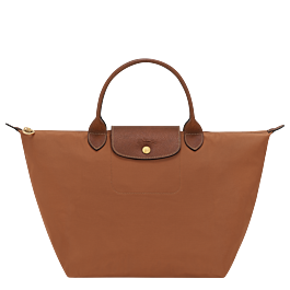 Buy Longchamp Le Pliage Original M Handbag Cognac in Saudi Arabia
